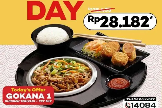 Promo Gokana Hari Ini 3 November 2022, Diskon Menu Chicken Teriyaki Teppan Rp 28.182