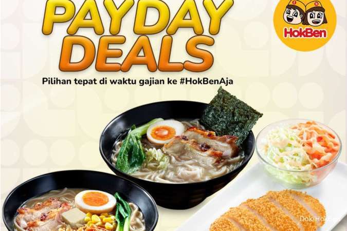 Promo HokBen dan Yoshinoya Payday Oktober 2025, Ada Diskon 50%