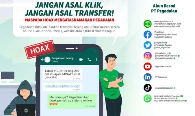 Waspada Modus Penipuan Lelang Online dan Tebus Murah Barang Pegadaian