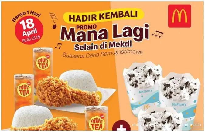 Kumpulan Promo McD Paket Hemat Sehari 18 April, Potongan Harganya Bikin ...