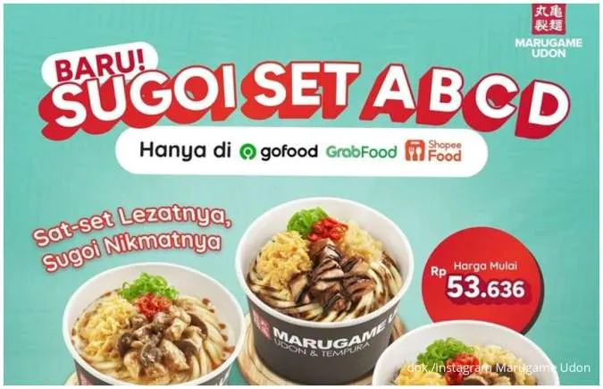 Promo Marugame Udon Sugoi Set, Makan Praktis 4 Pilihan Menu Mulai Rp 53 ...