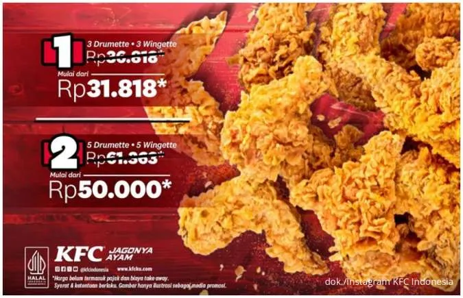 Promo KFC Winger Barbeque Fest 5-22 Maret, Ada 2 Paket Spesial Mulai Rp ...