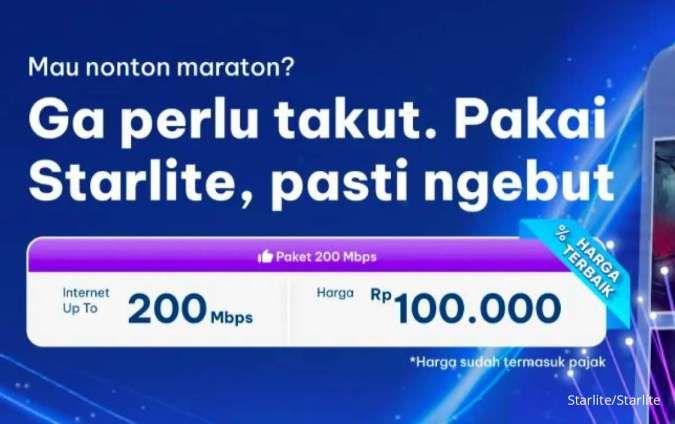Cara Mudah Berlangganan Starlite: Internet Stabil Mulai Rp100.000