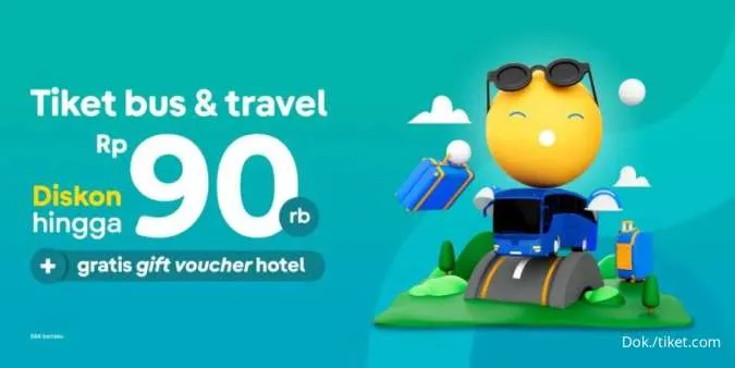 Promo Tiket.com 12-24 Okt 2023 dengan Diskon Tiket Bus & Travel hingga Rp 90.000