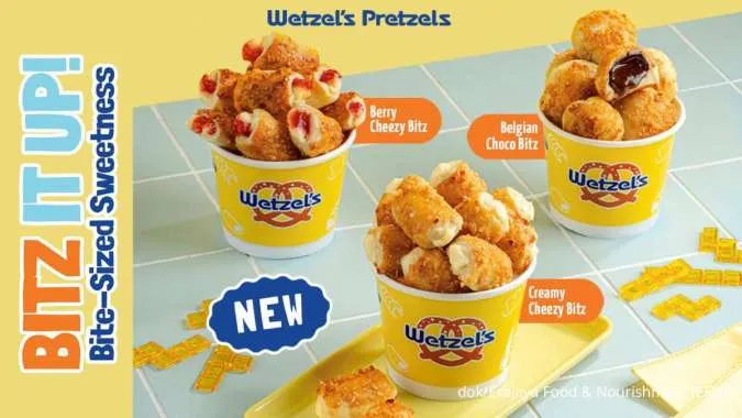 Wetzel’s Pretzels Luncurkan Menu Bitz It Up, Camilan Manis Keluarga