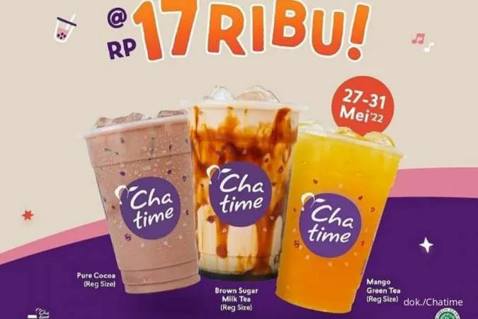 Promo Chatime 27-31 Mei 2022, Harga Spesial Paket Duo Hemat dan Promo ...