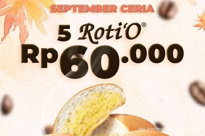 Daftar Promo Roti'O Sepanjang September 2025, Beli 5 Roti'O Cuma Rp 60.000