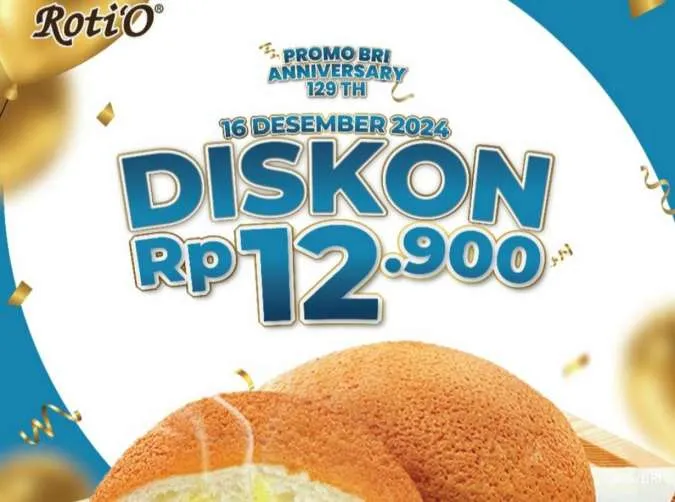 Promo RotiO di BRI Anniversary ke-129, Ada Diskon Rp 12.900 khusus Hari ...