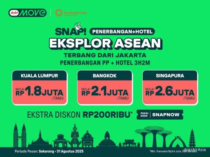 Move Luncurkan Kampanye Explore ASEAN, Ada Promo Menarik Penerbangan+Hotel