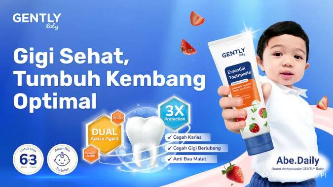 Gently Baby Luncurkan Pasta Gigi Bayi yang Aman Tertelan