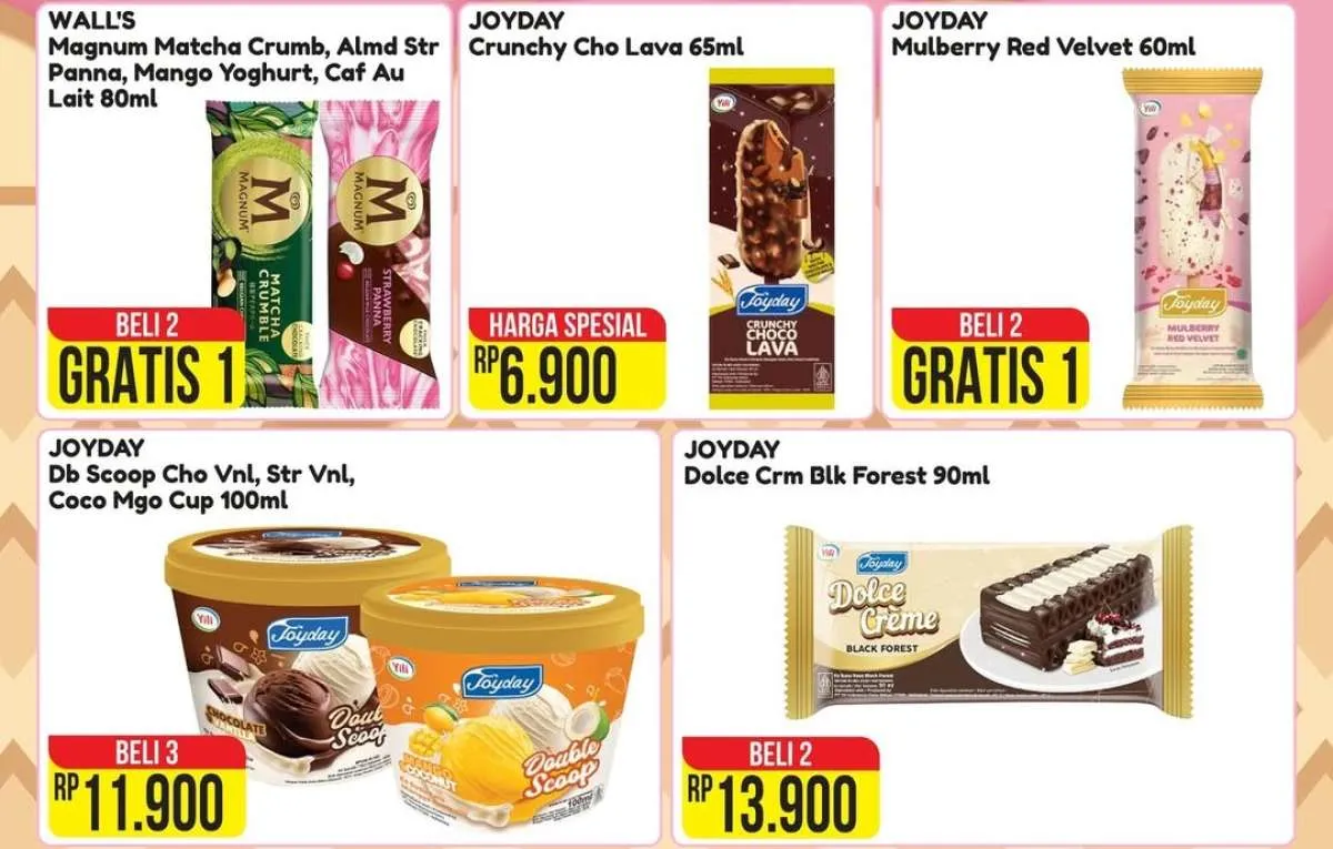 Promo Es Krim Alfamart Periode 1-15 Januari 2026, Magnum-Joyday Beli 2 ...