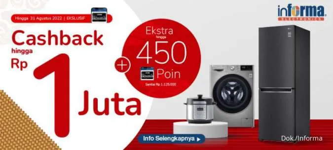 Katalog Promo Informa Electronics Spesial Kemerdekaan, Ada Banyak Diskon!