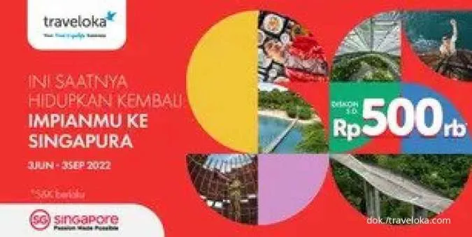 Liburan ke Singapura Bareng Traveloka! Dapatkan Diskon Sampai Rp 500.000