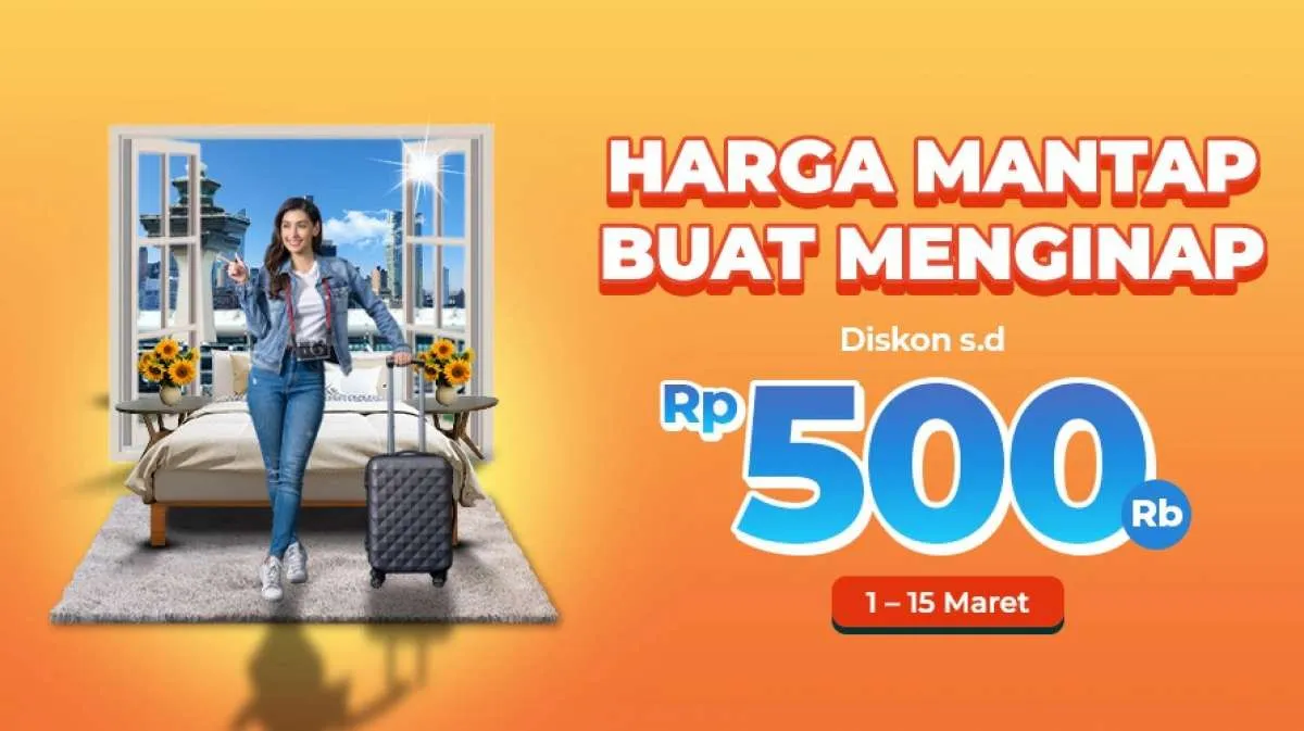 Promo Mister Aladin s.d 15 Maret 2022, Diskon Hotel Buat Staycation hingga Rp 500.000