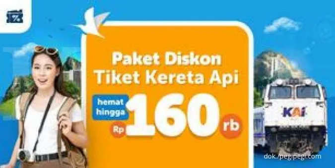 Promo Tiket Kereta Api Traveloka, Dapatkan Diskon Hingga Rp 160.000 di Sini