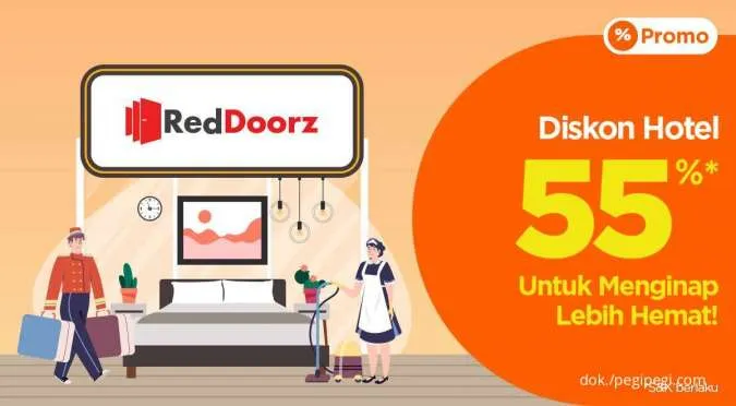 Promo RedDoorz dari PegiPegi, Dapatkan Diskon Hotel 55% Periode 5-11 ...