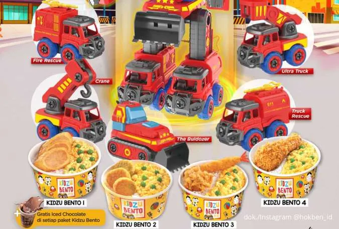 Promo HokBen Kidzu Bento + Iced Chocolate Cuma Rp 38.000-an dan Koleksi ...