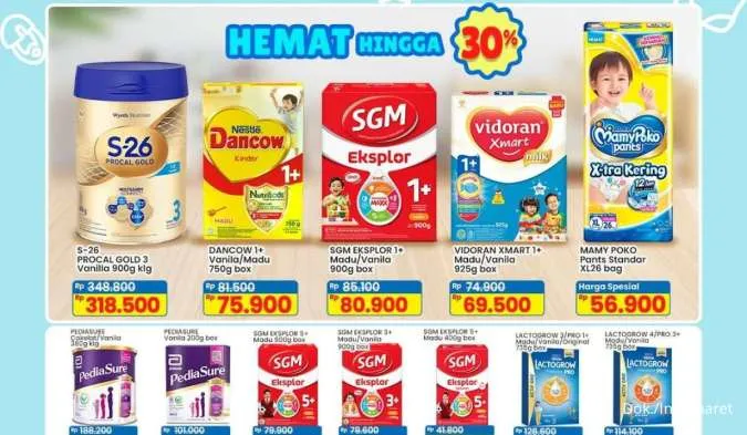 Promo Susu Indomaret sampai 30 April 2025, Susu Pediasure Kaleng Diskon ...