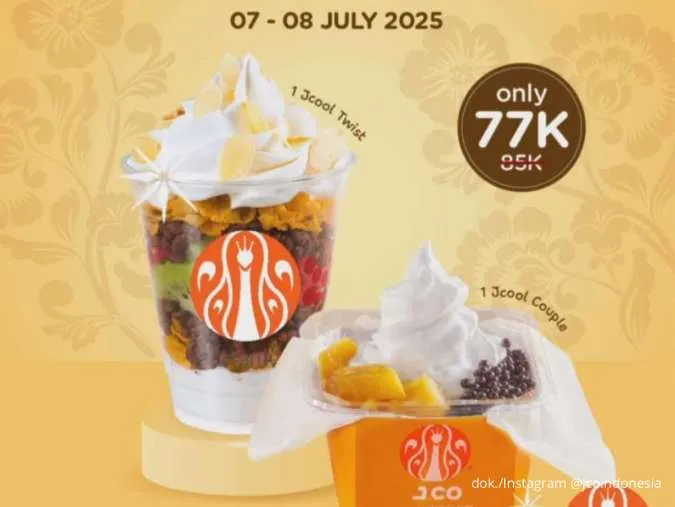 Promo JCO 7.7 Alert 7-8 Juli 2025, Jcool Twist + Jcool Couple Cuma Rp ...