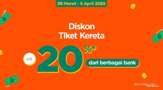 Promo Gajian PegiPegi, Diskon Tiket Kereta Hingga 20% dari Berbagai Bank