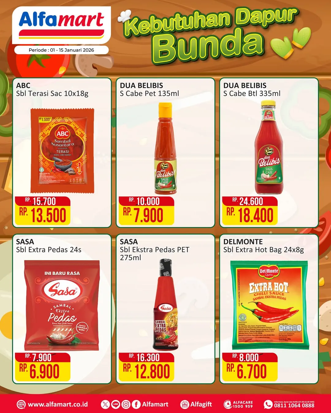 Promo Alfamart Kebutuhan Dapur 1-15 Januari 2026, Aneka Kecap Harga ...