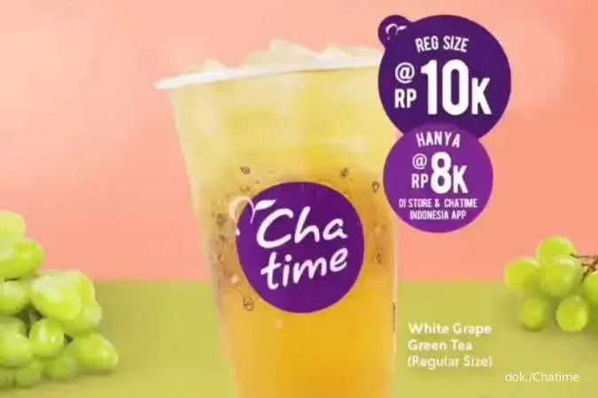 Murah Banget! Promo Chatime Mei 2022, White Grape Green Tea Rp 8.000